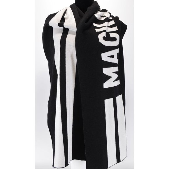 Mackage | Accessories | New Mackage Juno Xl Logo Black Wool Reversible ...